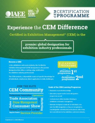 Certified in Exhibition Management® (CEM) Learning Program - IAEE